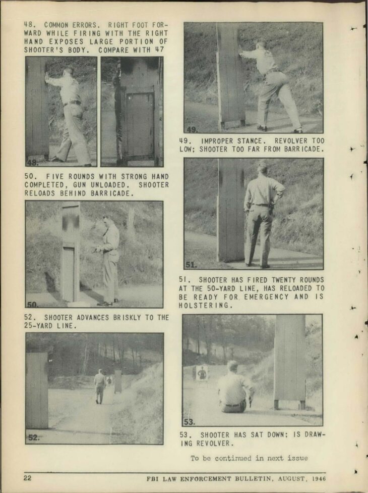 FBI Practical Pistol Course (1946) - Notes from KR